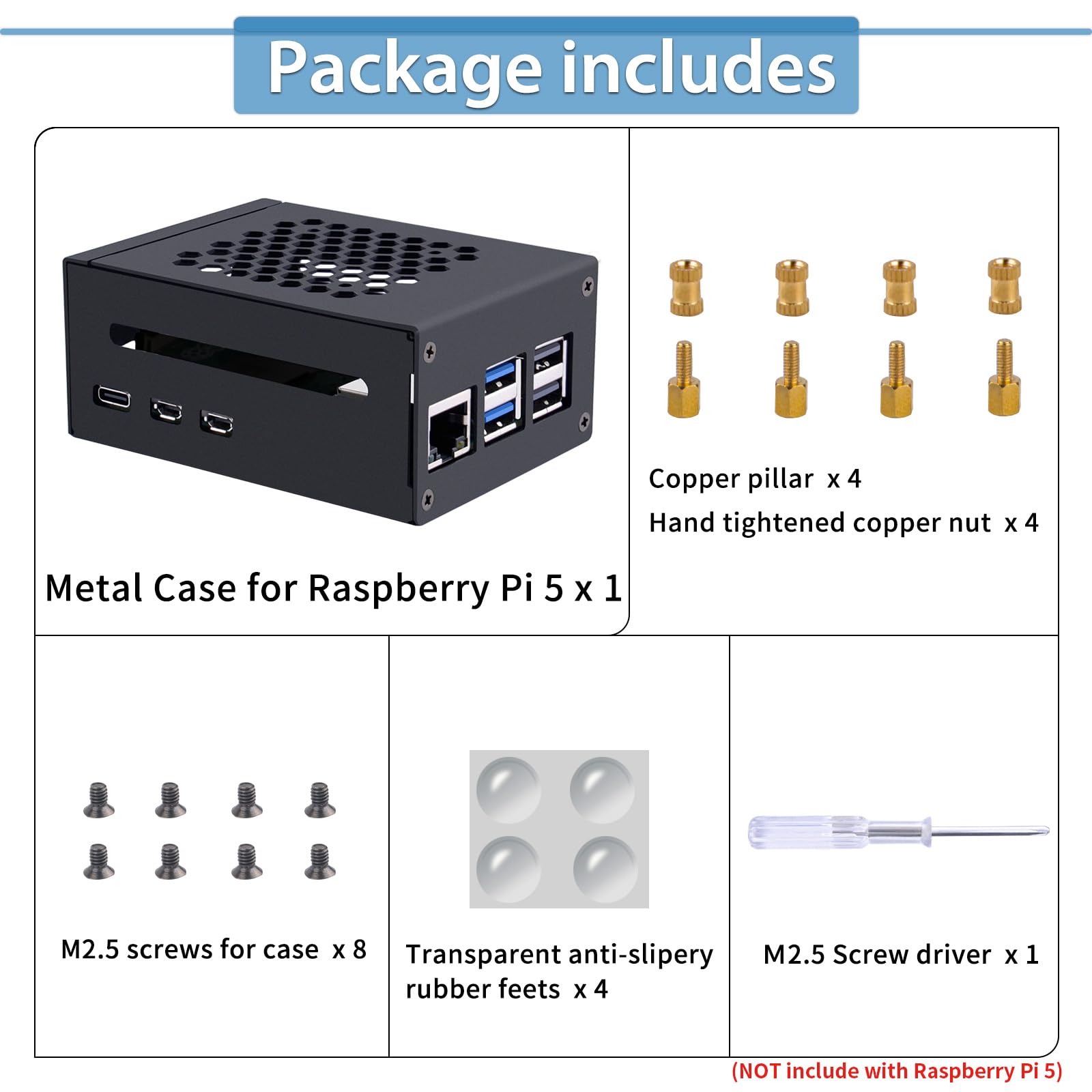 Lian Li Case Orange Pi GeeekPi Aluminum Case For Raspberry Pi 5, Armor ...