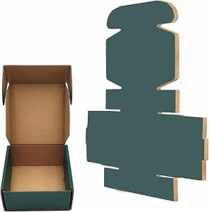 Paquete de 8 cajas de embalaje corrugadas, 10 x 10 x 5 cm, cartón ...