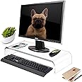 Amazon.com: DYCacrlic Clear Acrylic Computer Monitor Stand, Heavy Duty ...