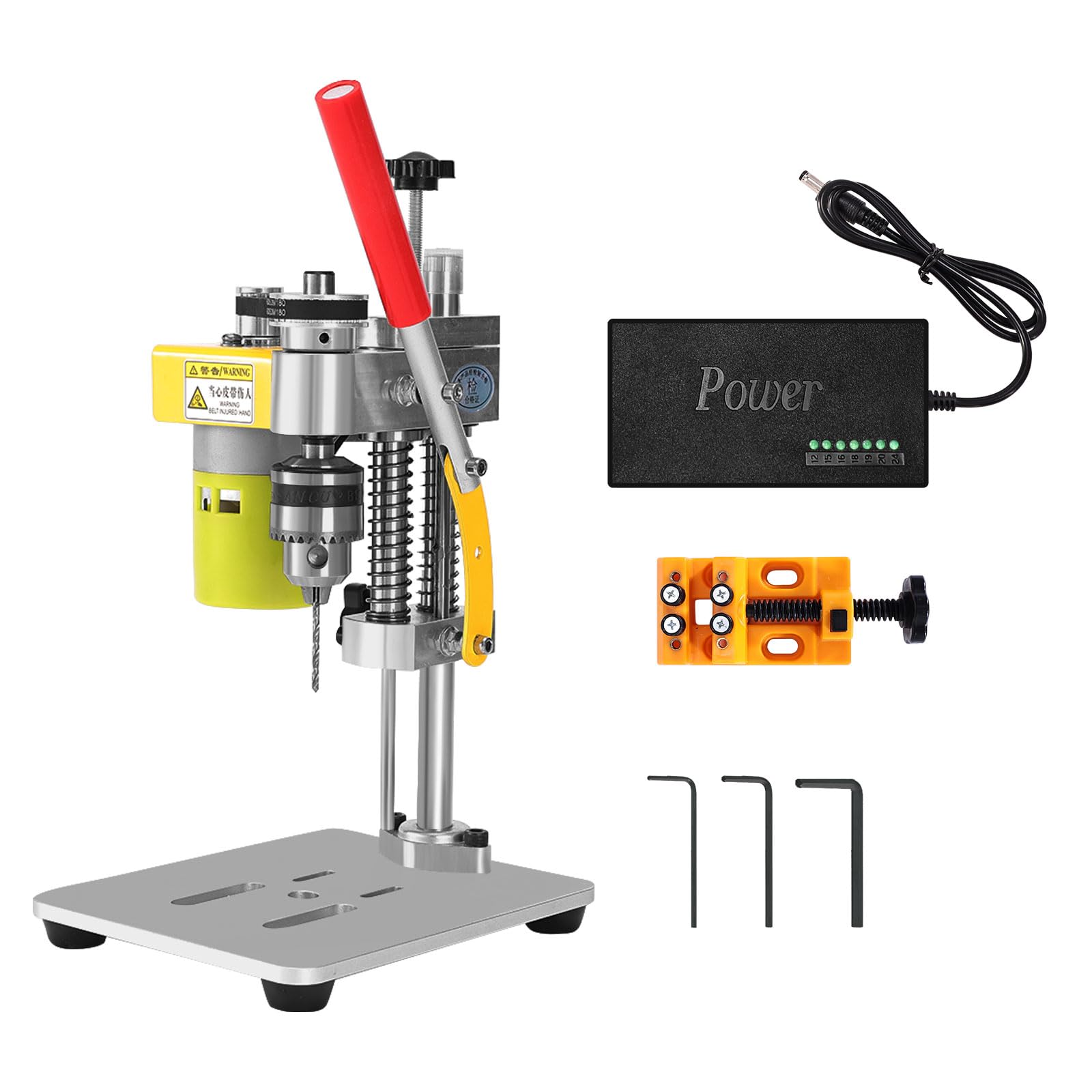 iklestar Mini Drill Press, Small Bench Drill Press 7-Speed Benchtop ...