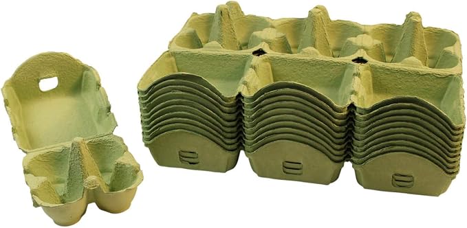 BODA Creative Eierschachtel Eierkarton für 4 Eier, ca. B10,5 x T10,5 x ...