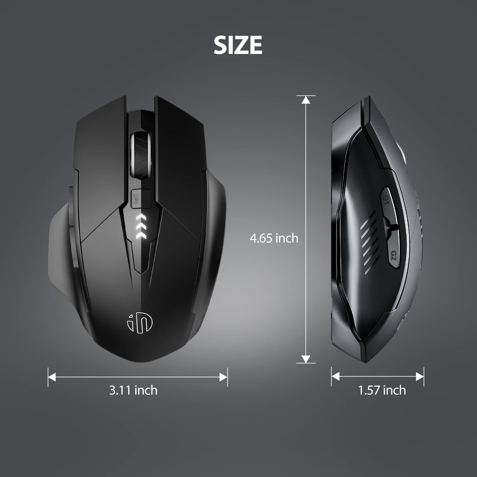 Mua Bluetooth Mouse, Upgrade: Battery Level Display, Inphic ...