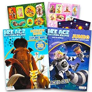 Amazon.com: Ice Age Coloring Book Set -- 2 Books, Over 30 Ice Age ...