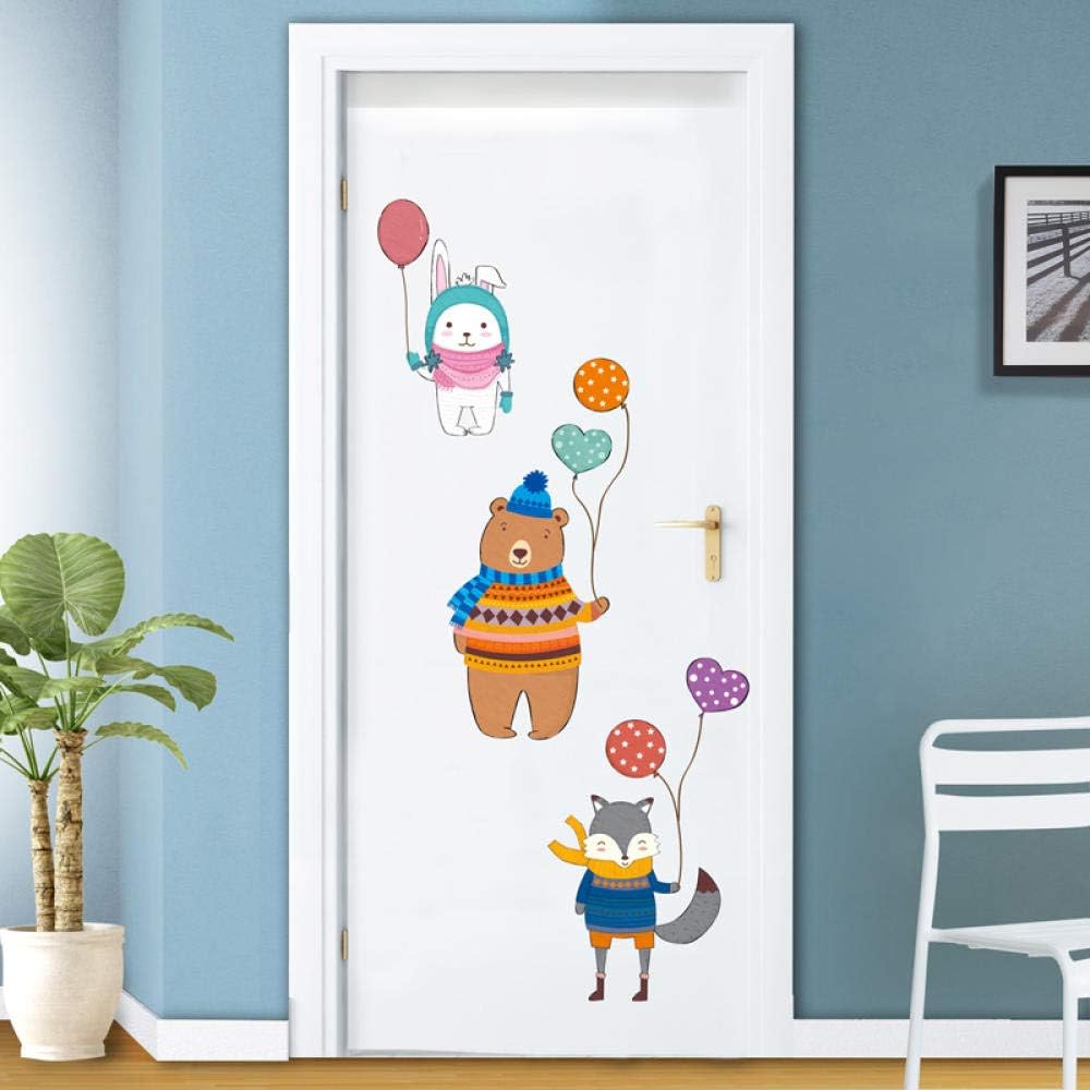 Personality creative door stickers children's room layout baby room ...