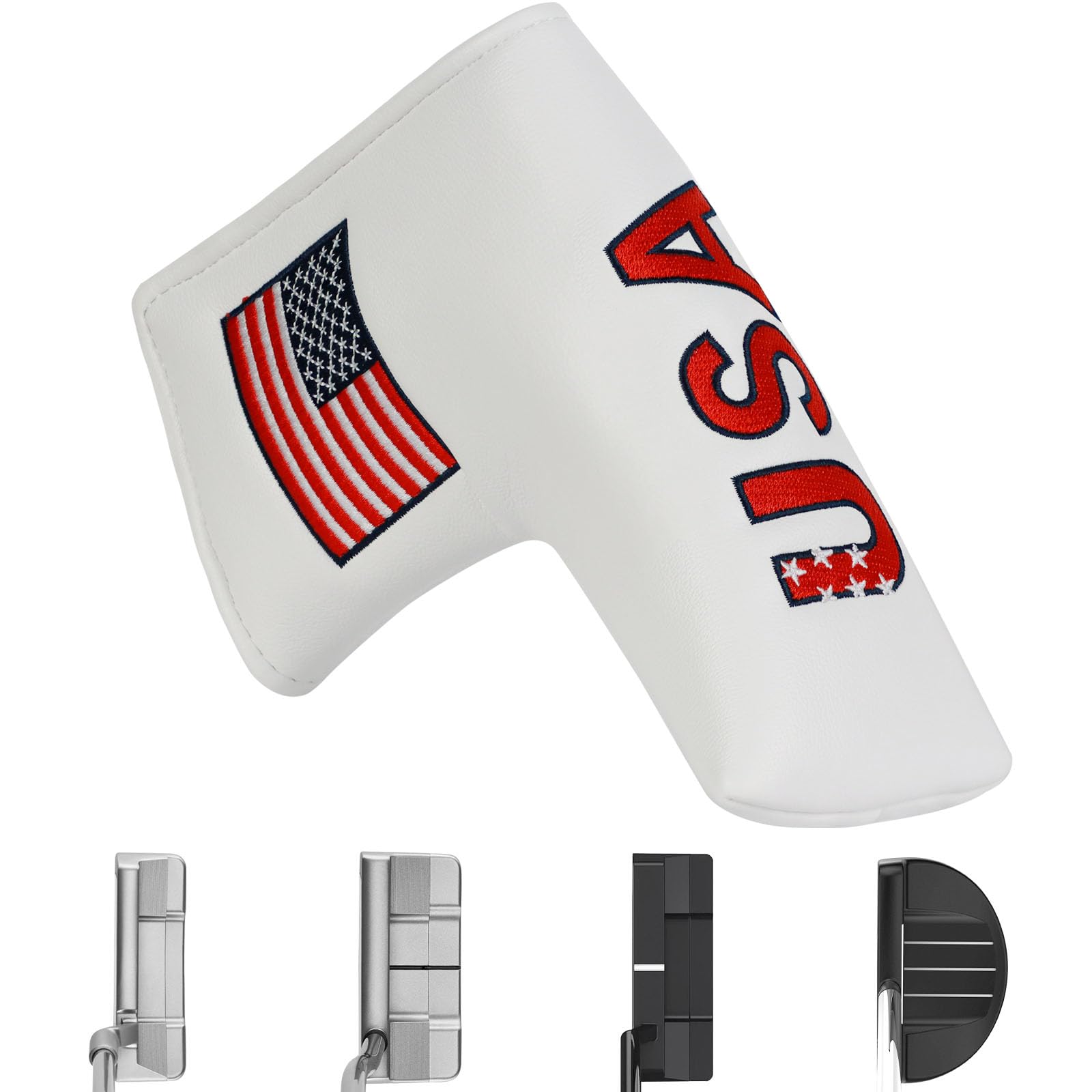 Golf Blade Putter Cover, Putter Headcover Blade with Magnetic & USA for ...