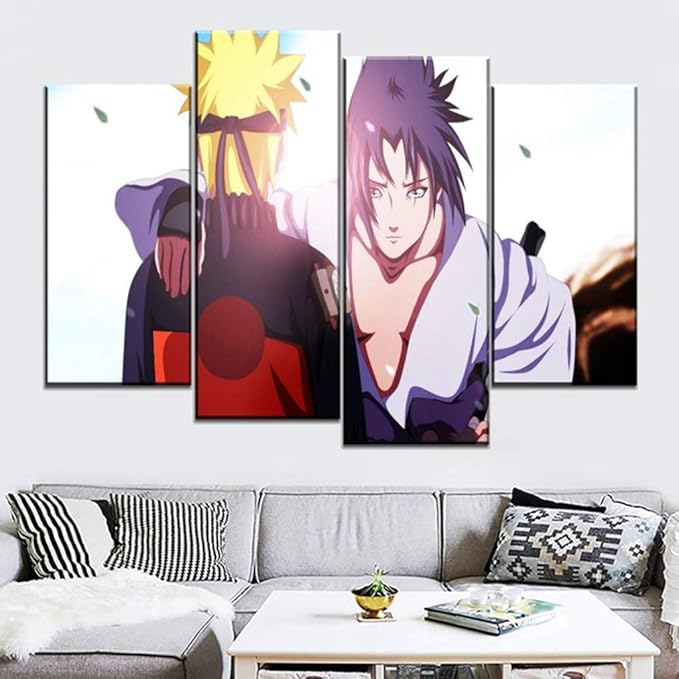 DDayuer Mural de Anime Naruto impresión de la Lona del Cartel Animado ...