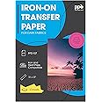 Amazon.com: PPD Iron on Transfer Paper for Dark Fabric Compatible with ...