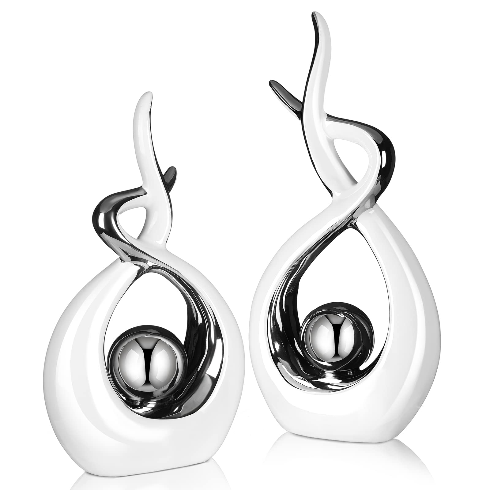2 Pcs Modern Room Ceramic Decor Center Pieces Table Decorations Ceramic ...
