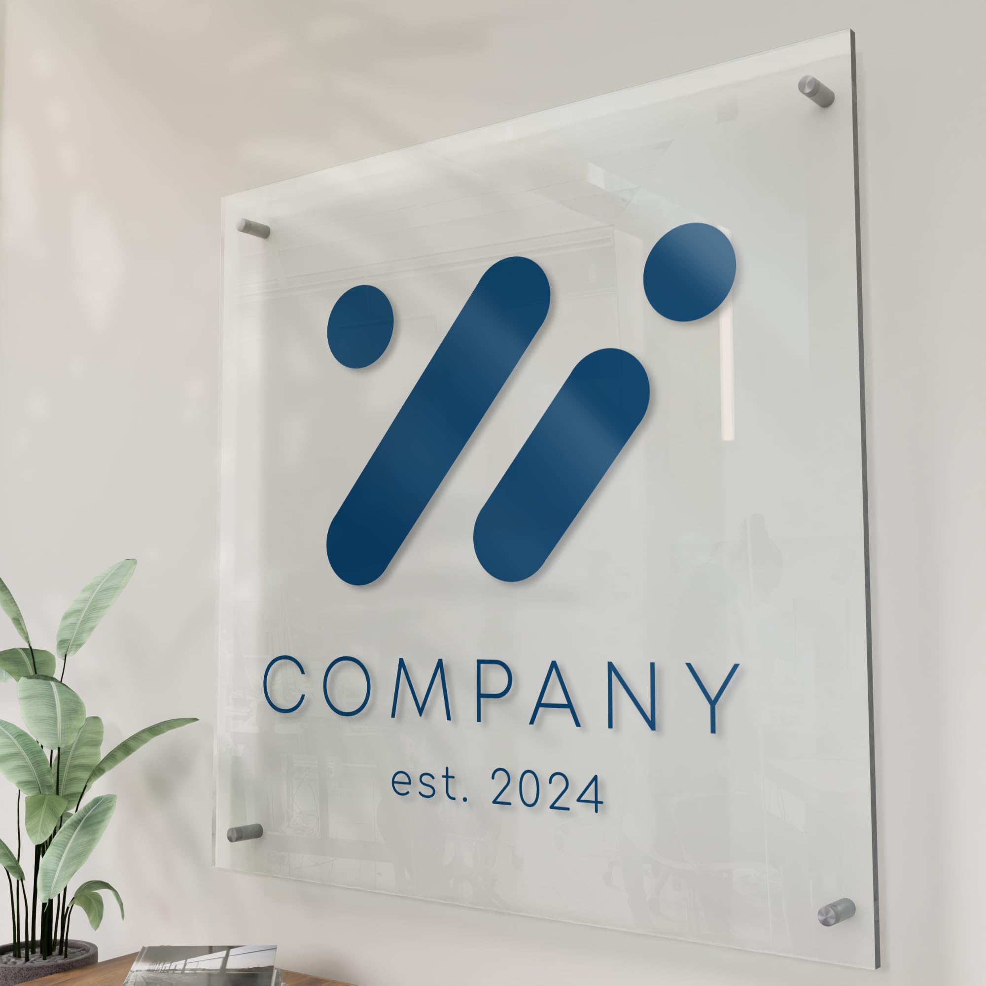 Mua EGD Personalized Floating Acrylic Business Sign | Custom Acrylic ...