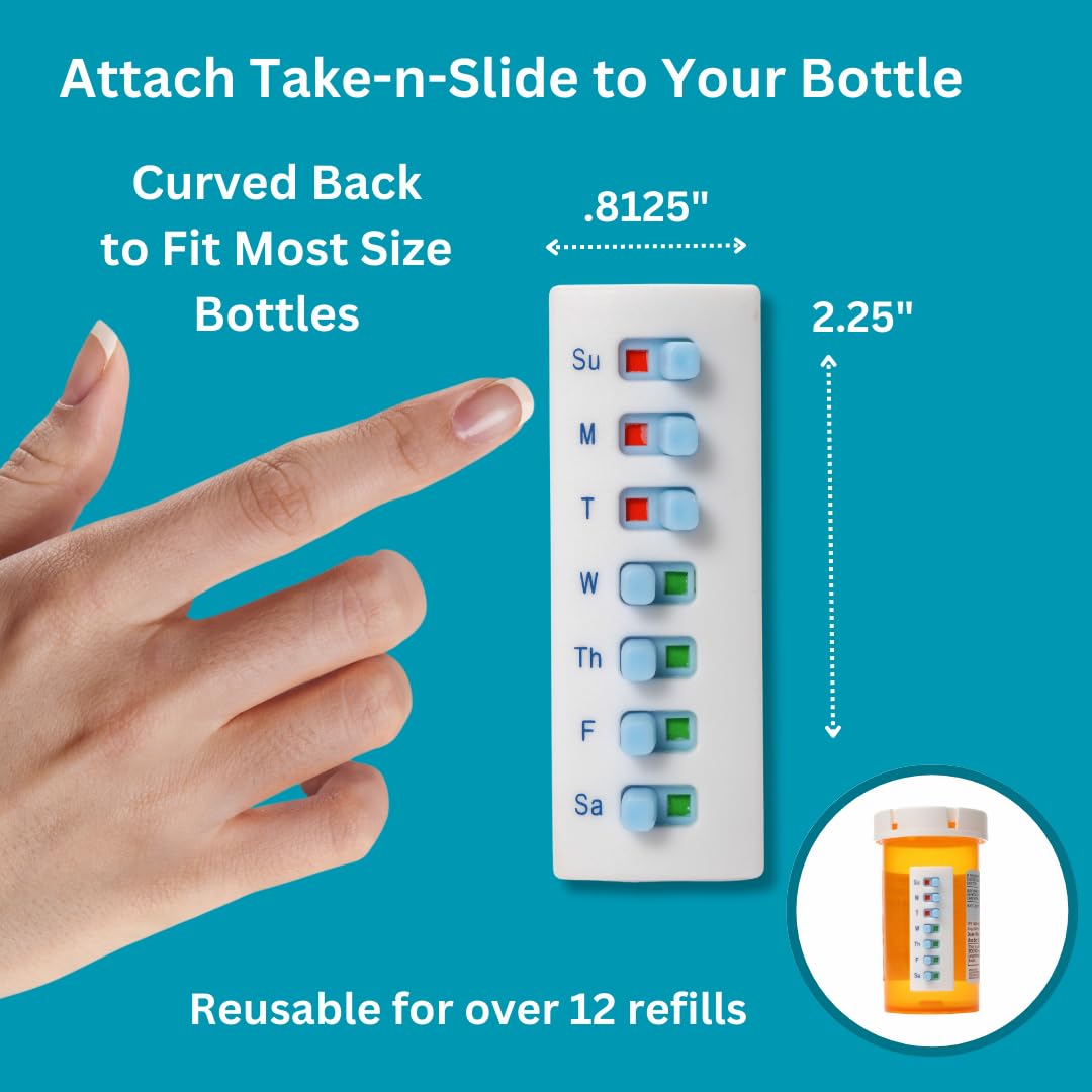 Mua Peel and Stick Reusable for 12 + Refills, Pill/Medication/Vitamin ...