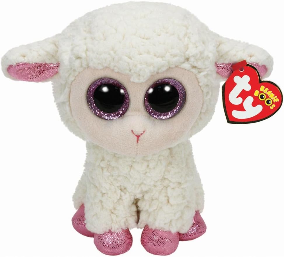 TY Beanie Boo 6″ Plush Pink Feet Daria the Sheep – BigaMart