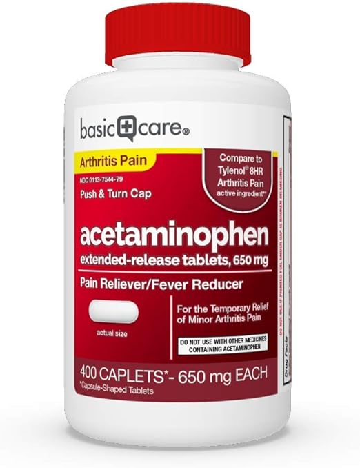 Amazon.com: Amazon Basic Care Acetaminophen Extended-Release Tablets ...