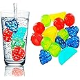 Amazon.com: Fruit Shape Reusable Ice Cubes BPA Free (30) Multicolor ...