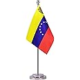 Amazon.com: Krmkot Venezuela Venezuelan Desk Flag Table Flag, Small ...