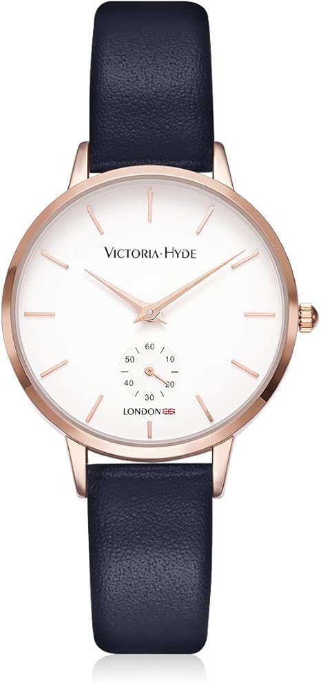 VICTORIA HYDE Watches for Women Genuine Leather Strap Second Hand ...