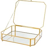 Amazon.com: REDHUGO Large Glass Boxes for Display Handmade, Mirrored ...