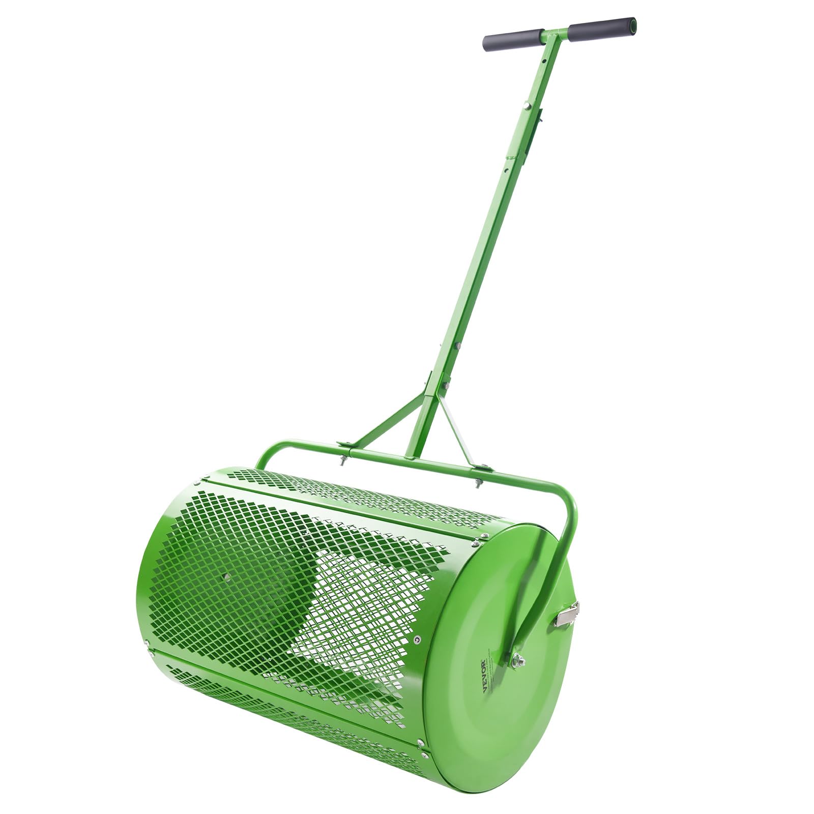 VEVOR Compost Spreader and Peat Moss Spreader, 24" Push/Tow-Behind ...