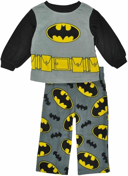 Amazon.com: Batman Toddlers 2 Piece Fleece Pajama Set, 8: Clothing