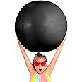 Amazon.com: Harrycle 5 Feet Black Giant Beach Ball 60 Inches Inflatable ...