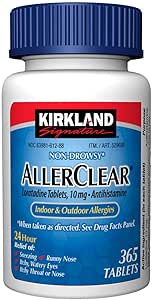 Amazon.com: Kirkland Signature Non Drowsy AllerClear - 365 Tablets ...