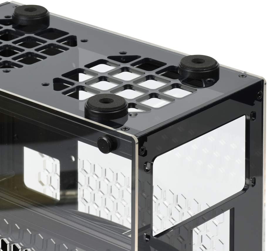 GEEEK A40 V3.1 MINI-ITX CASE Matte Black Chassis Clear Windows – BigaMart