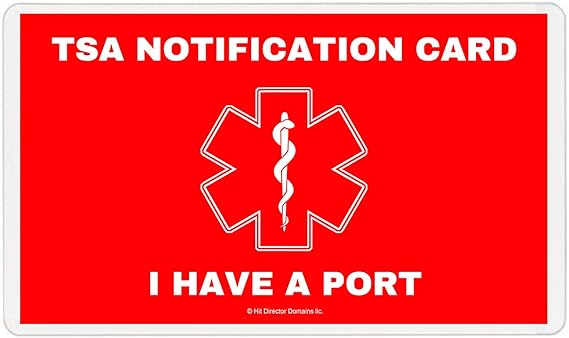 Amazon.com: TSA Notification Card PORT - Wallet Version (1)