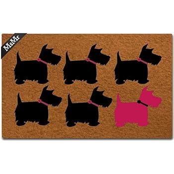 Amazon.com : Scottie Scottish Terrier Scotty Dog Designer Indoor ...
