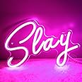 Amazon.com : SYLHOME Pink Slay LED Neon Light Sign Cool Boys Girls ...