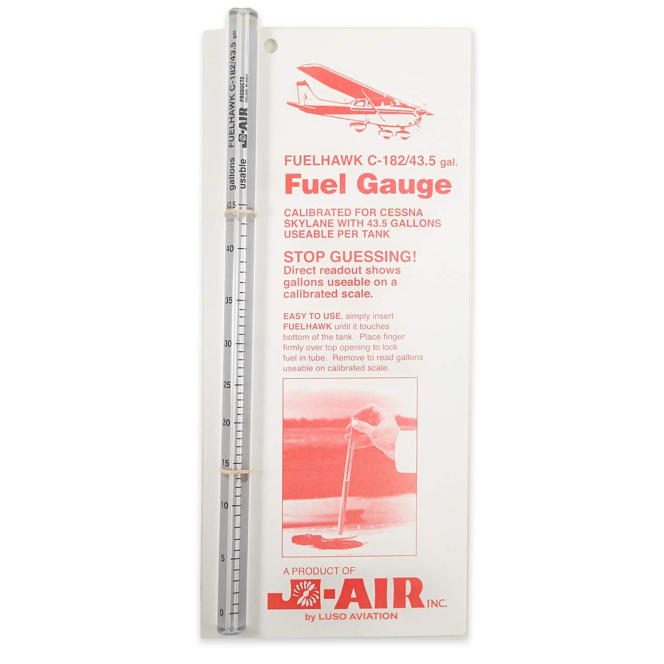 Mua Luso Aviation Fuelhawk Aircraft Fuel Gauge, Cessna 182-43.5 Gallon ...