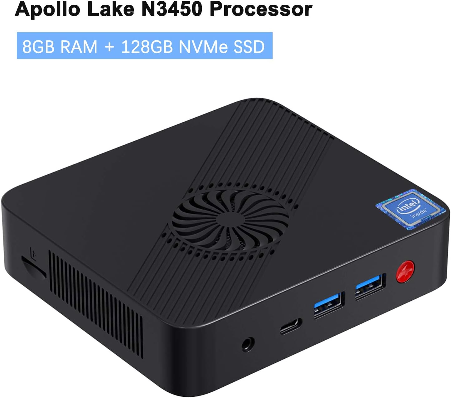 Amazon.com: N34-H Mini PC Intel Celeron N3450 LPDDR4 8GB RAM 128GB SSD ...