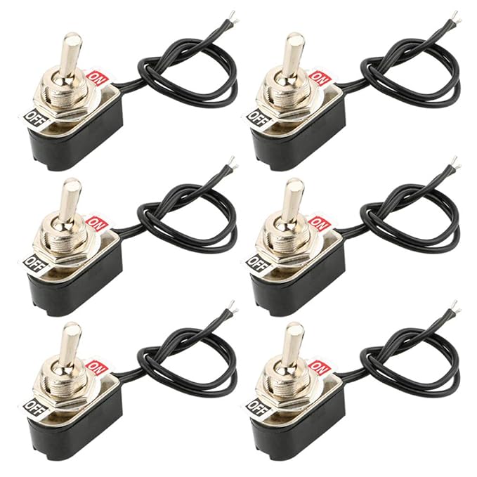 FULARR 6Pcs Professionell Auto Mini Kippschalter mit Vorverkabelt, ON ...