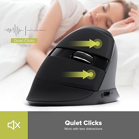 Mua DeLUX Wireless Ergonomic Mouse, Small Hand Vertical Mouse, Silent ...