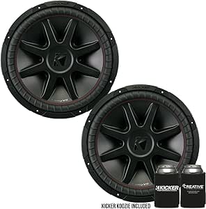 Amazon.com: KICKER CVR15 CompVR 15-Inch (380mm) Subwoofer, 2-Ohm DVC ...