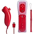 Amazon.com: TechKen Remote Controller with Built in Motion Plus and Nunchuk, Compatible with Wii ...
