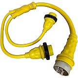 Amazon.com : Amp Up Marine & RV Cords 125/250v 50 amp Male x (2) 125/250v 50a Female Marine Y ...