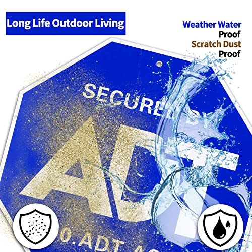 ADT Security Signs 100% Aluminum.with 8 Double-Sided Security Stickers ...
