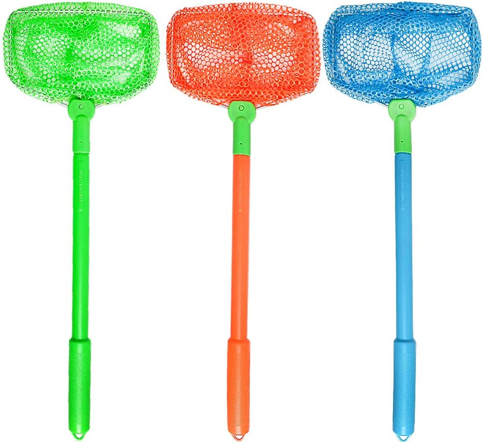 Amazon.com: USATDD 3 Pieces Kids Fishing Nets Bug Net Kids Beach Toys ...