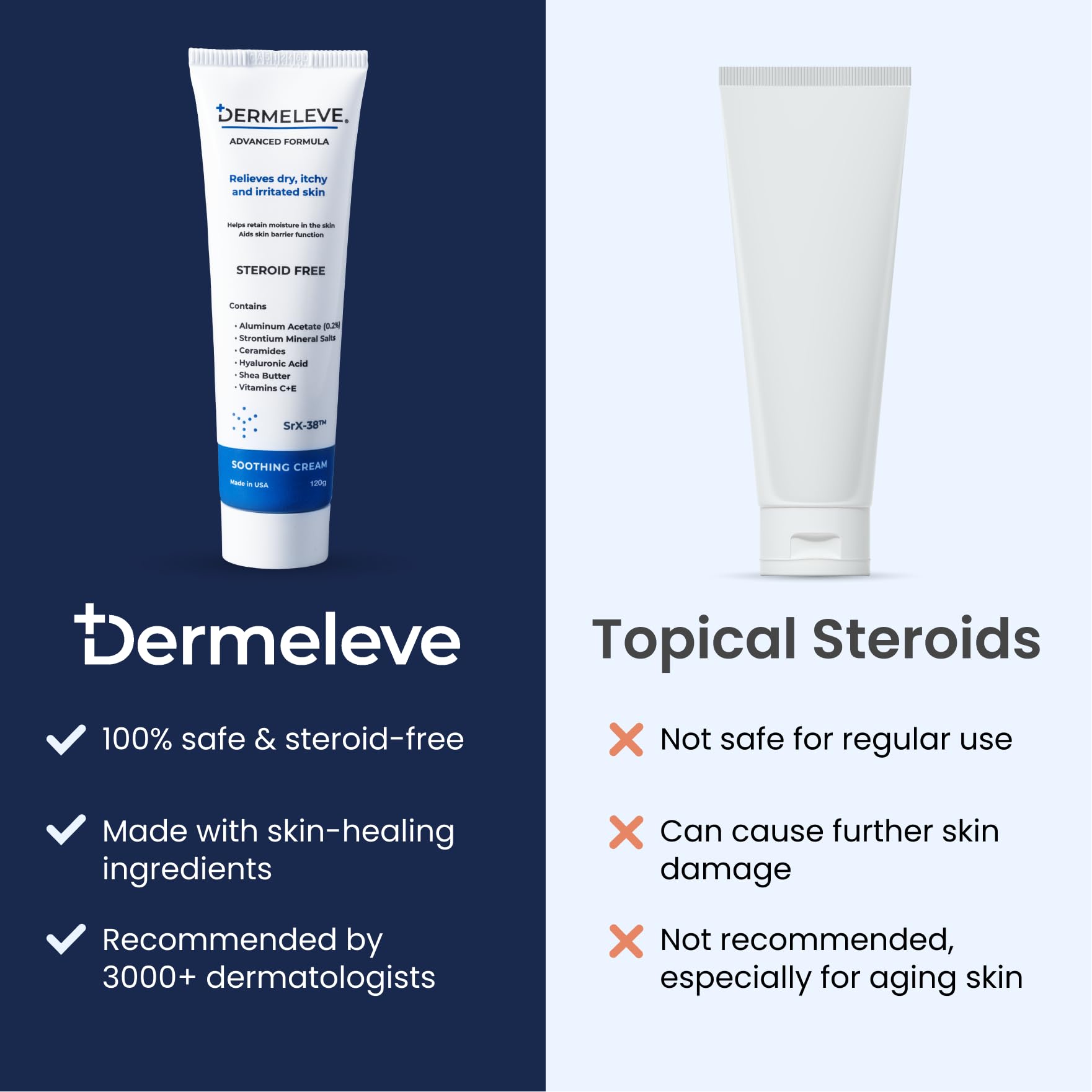 Mua Dermeleve Steroid Free Anti-Itch Cream, 120 g (Pack of 1) | Extra ...