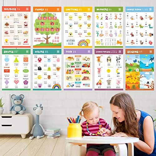 Bilingual Simplified Chinese-English with Pinyin Educational Posters ...
