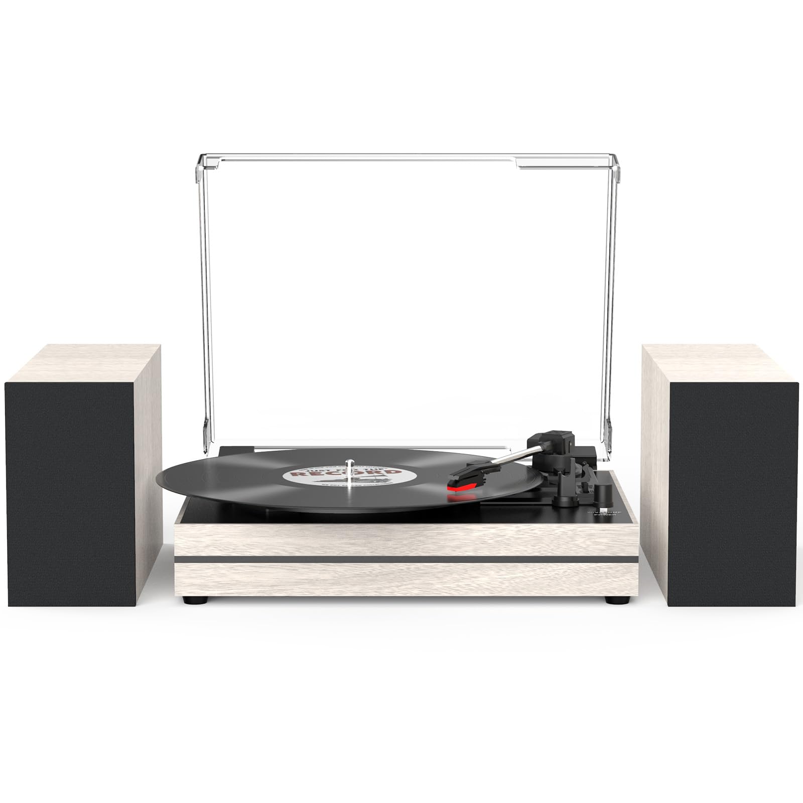 Record Player for Vinyl with External Speakers Belt-Drive Retro ...