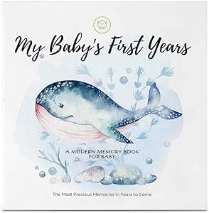 Amazon.com: Baby First 5 Years Memory Book Journal - 90 Pages Hardcover ...