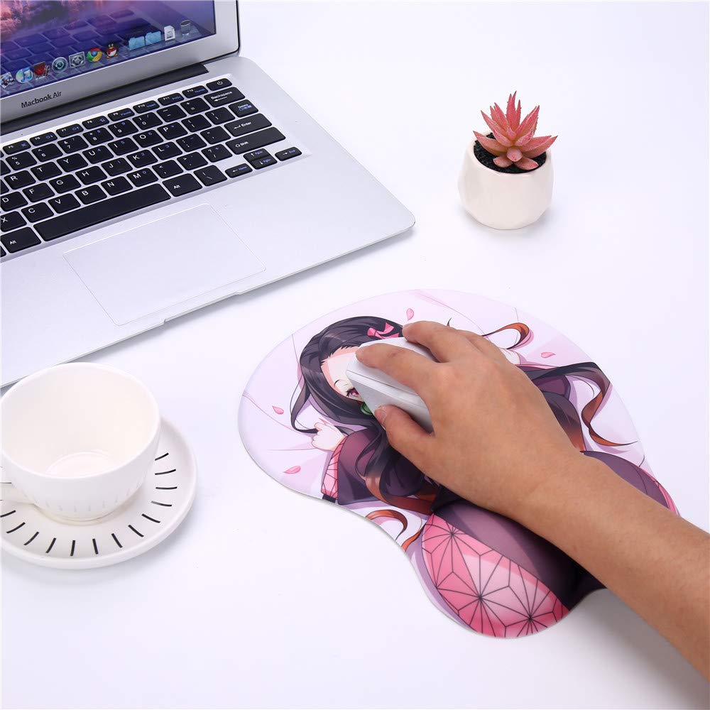 Mua Boo Ace Nezuko 3D Mousepads Anime Mouse Pads with Wrist Rest 2Way ...