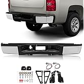 Amazon.com: KUIPERAUTO Chrome Rear Step Bumper Assembly Compatible for ...