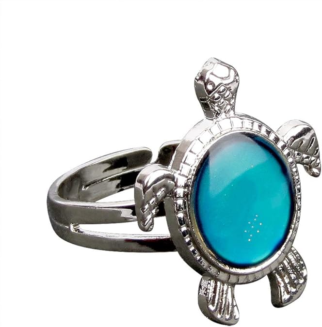 U/K Turtle Mood Ring Emotion Feeling Ring Color Change Ring Adjustable ...