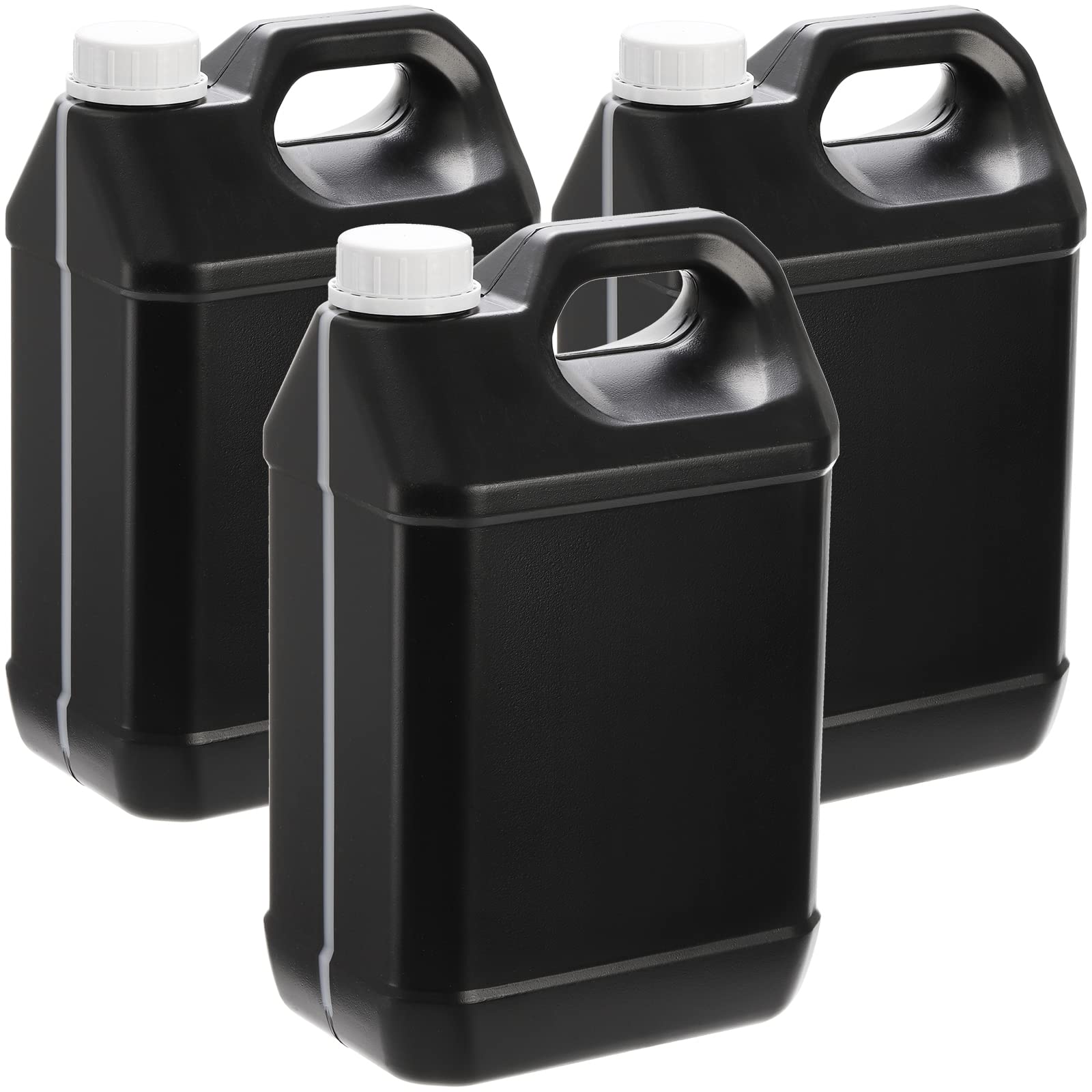 Hacaroa 3 Pack Plastic Engine Oil Jugs with Lid, 1 Gallon F-style ...