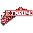 Amazon.com: Fire Extinguisher Inside Signs Stickers – 5 Pack 9x1.7 Inch ...
