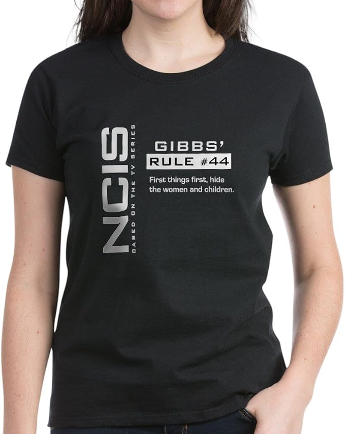 Amazon CafePress NCIS Gibbs Rule 44 Women s Dark Cotton T Shirt amazon-cafepress-ncis-gibbs-rule-44-women-s-dark-cotton-t-shirt