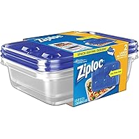 Amazon.com: Ziploc Food Storage Meal Prep Containers with One Press ...