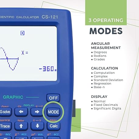 Mua Scientific Calculator with Graphic Functions - Multiple Modes with ...
