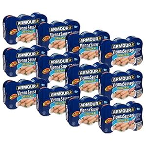 Armour Vienna Sausage, Original, 4.6 Ounce, 6 Count (Pack of 12 ...